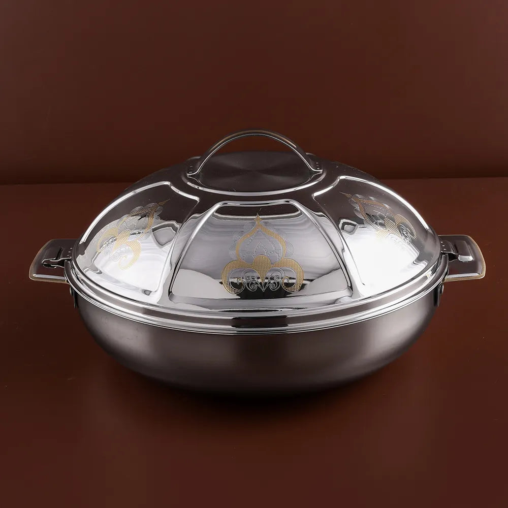 Hotpot Stainless Steel Casserole, Thermal Serving Bowl, Keeps Food Hot